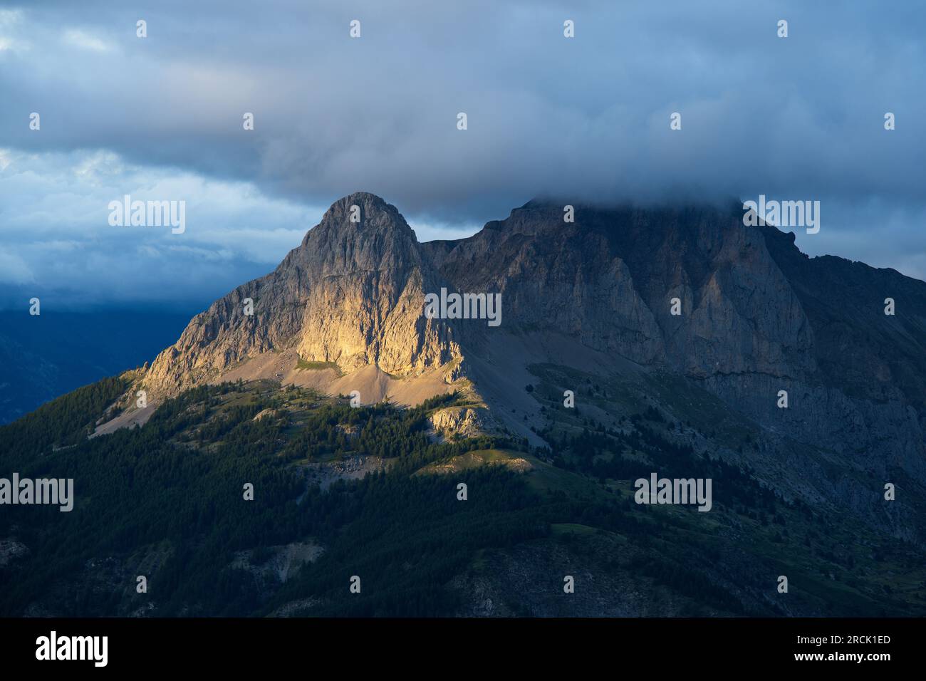 Scenery around the Col of Allos in the Alpes, France Stock Photo - Alamy