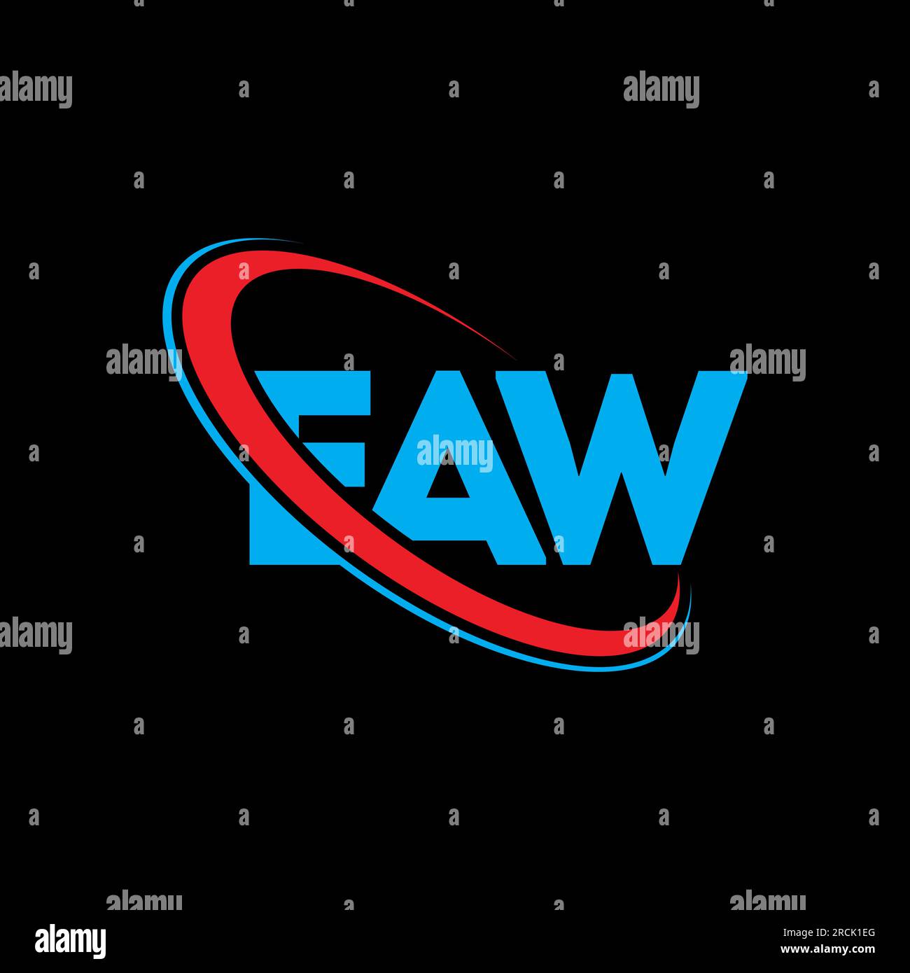 EAW logo. EAW letter. EAW letter logo design. Initials EAW logo linked ...