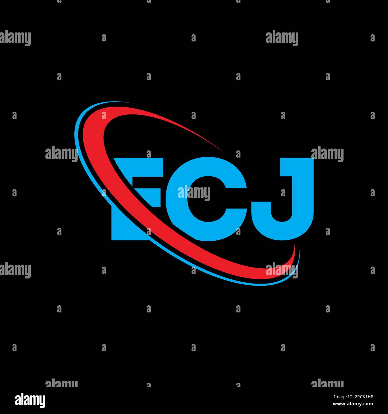 ECJ logo. ECJ letter. ECJ letter logo design. Initials ECJ logo linked ...
