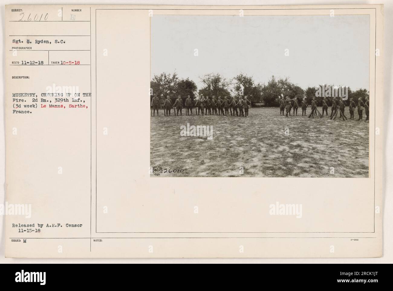 Soldiers from the 2nd En., 329th Inf. are seen conducting musketry ...