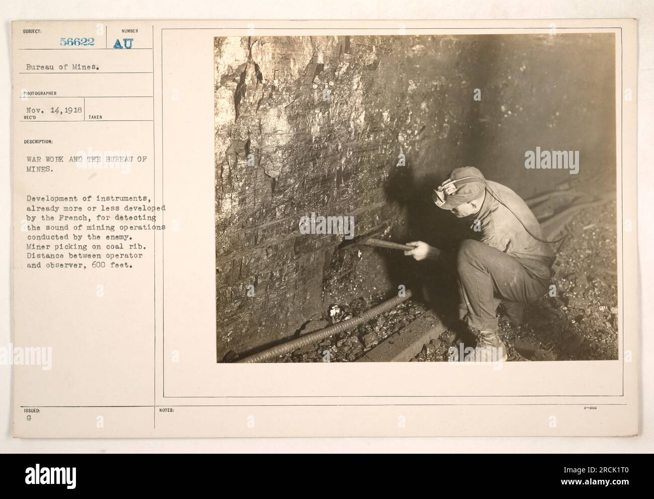 Development of instruments for detecting sound of enemy mining ...