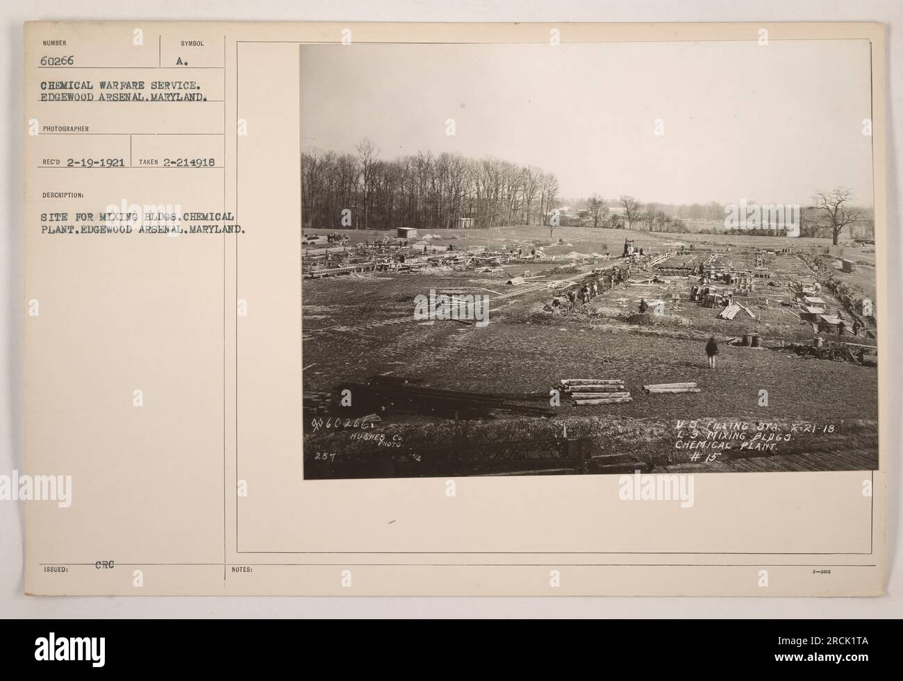 Chemical Warfare Service photograph of the Edgewood Arsenal in Maryland ...