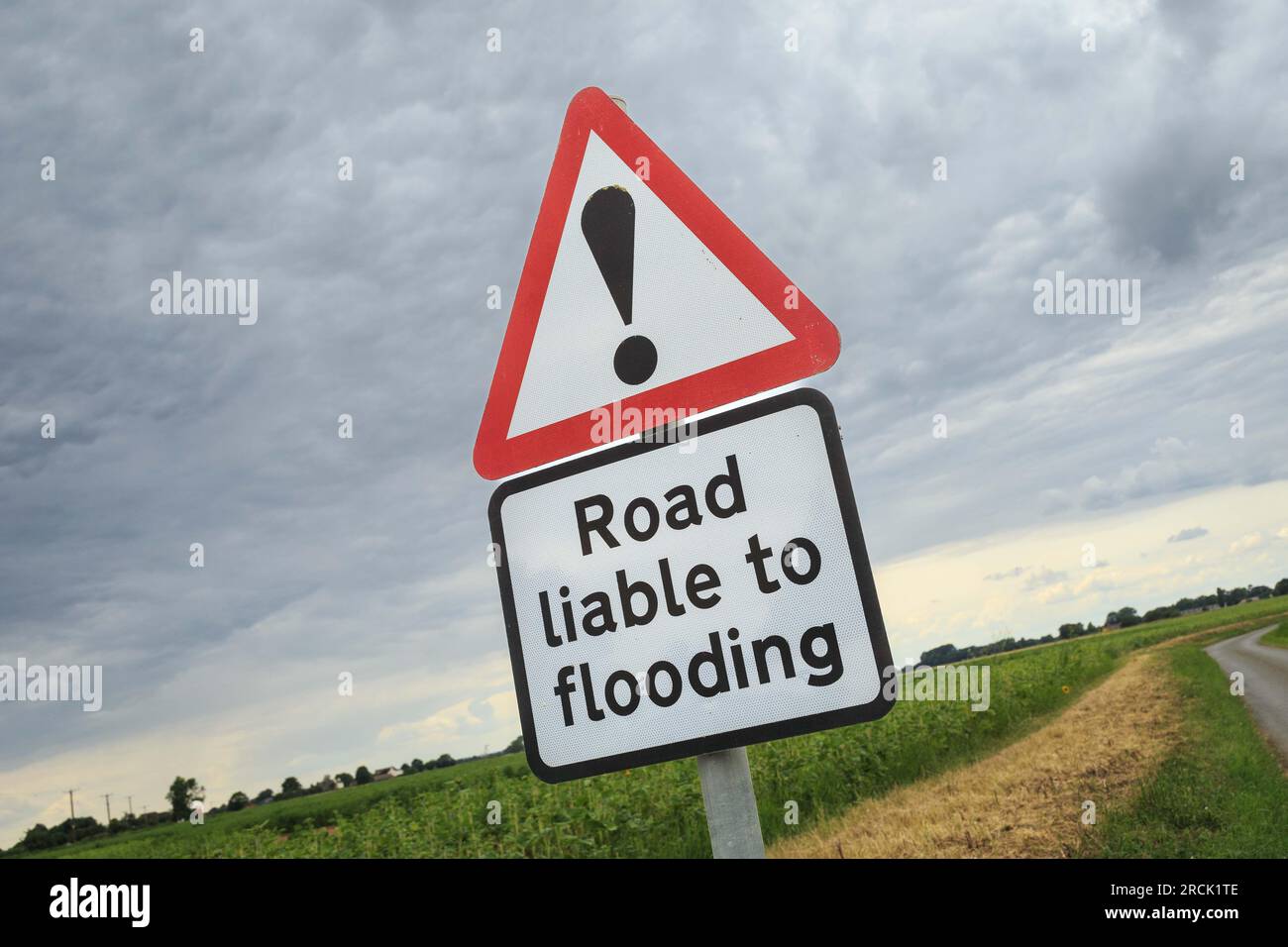 Road liable to flooding sign Stock Photo - Alamy