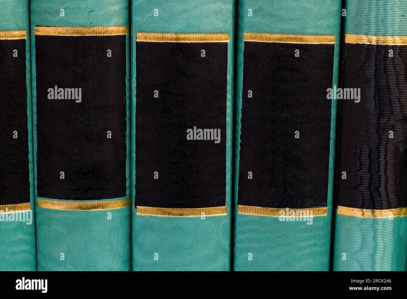 Old,hard cover books,encyclopedia series lined up,close up taken Stock ...