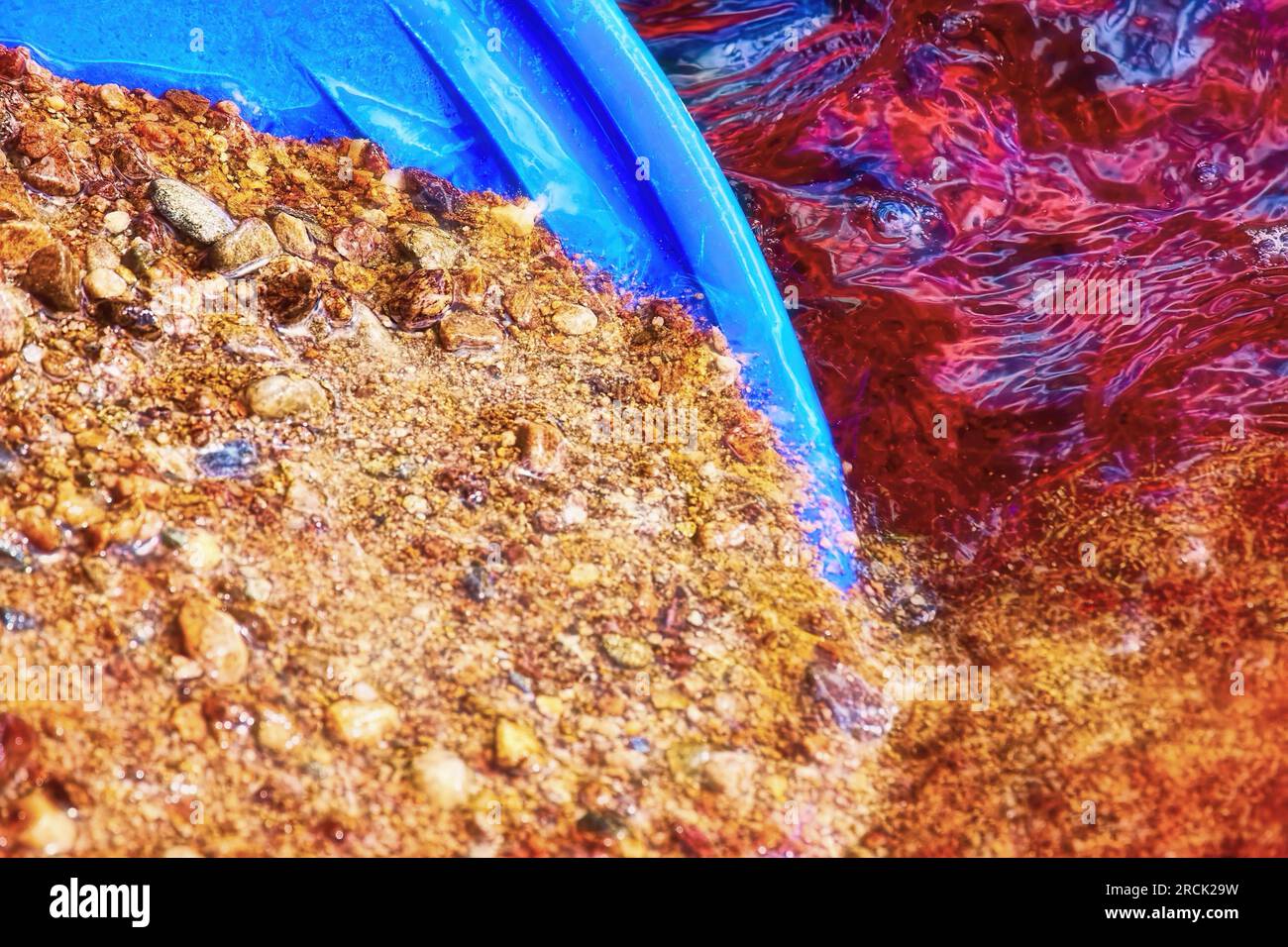 Gold panning in the Highlands Stock Photo - Alamy