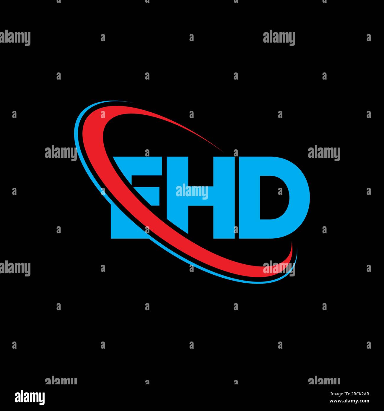 EHD logo. EHD letter. EHD letter logo design. Initials EHD logo linked ...
