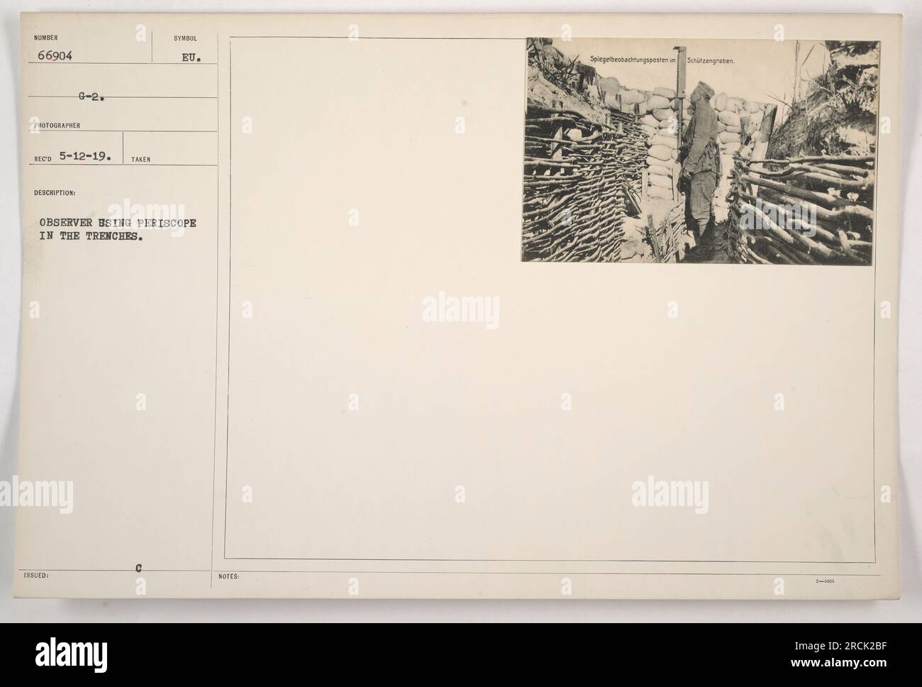 Periscope used in trenches hi-res stock photography and images - Alamy