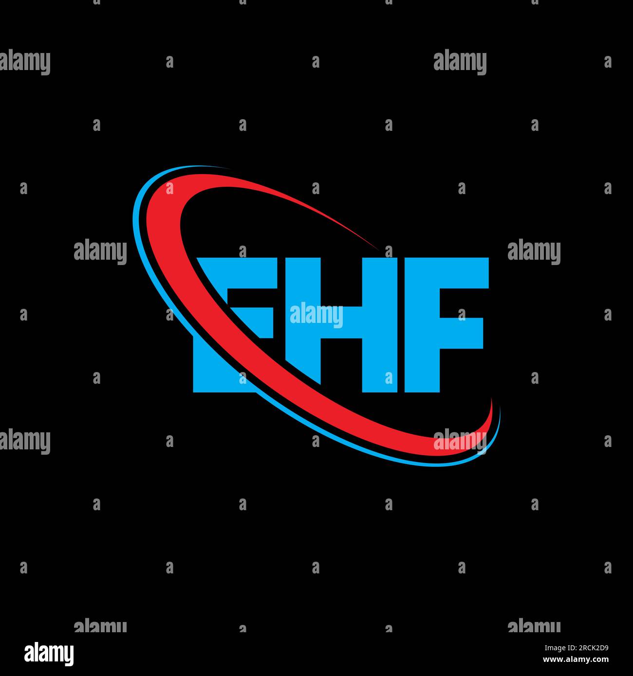 EHF logo. EHF letter. EHF letter logo design. Initials EHF logo linked ...