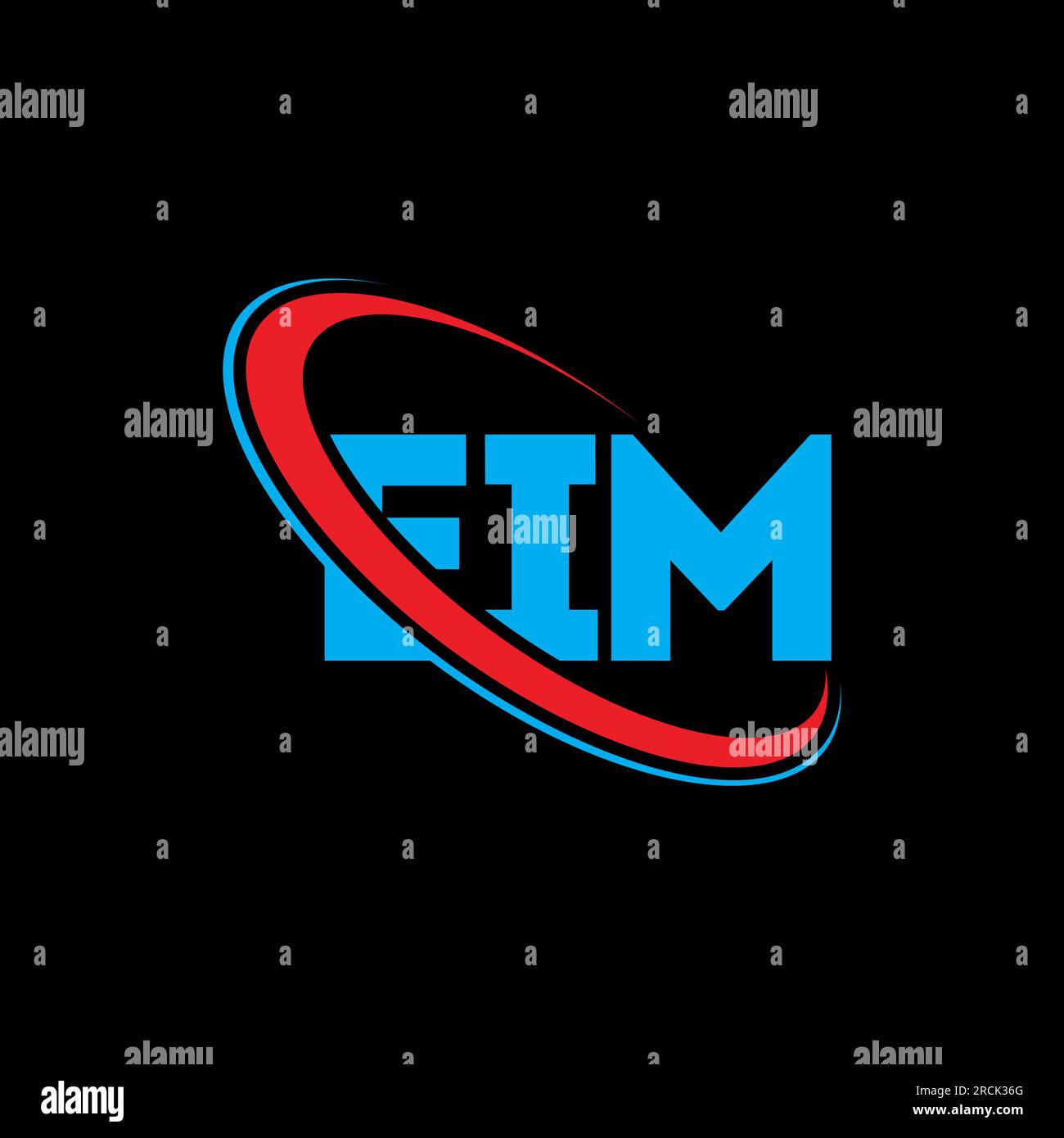 EIM logo. EIM letter. EIM letter logo design. Initials EIM logo linked with circle and uppercase ...