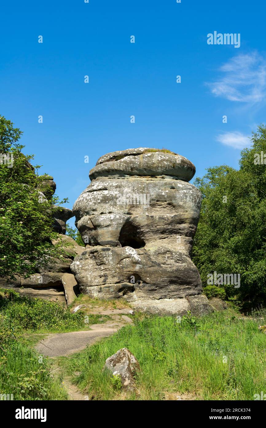 The holy pile, Brimham Rocks, Harrogate, North Yorkshire, England, UK ...