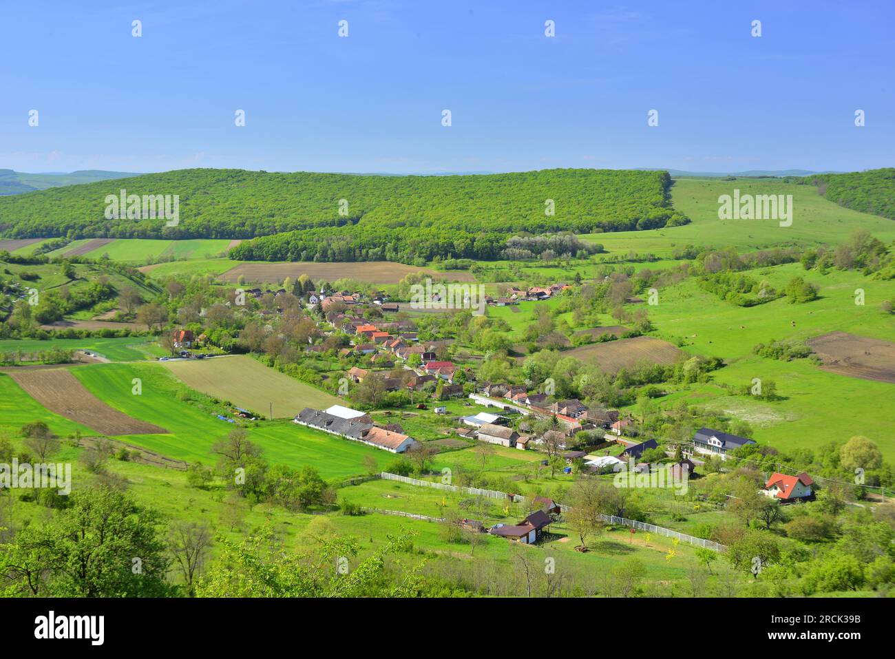 Small village surrounded by hills hi-res stock photography and images ...