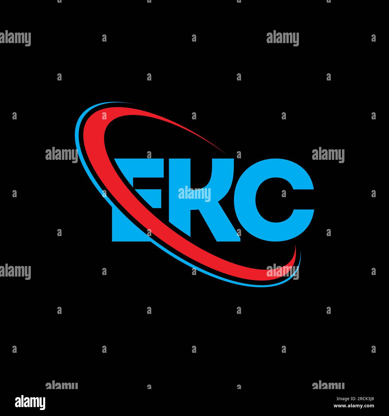 EKC logo. EKC letter. EKC letter logo design. Initials EKC logo linked ...