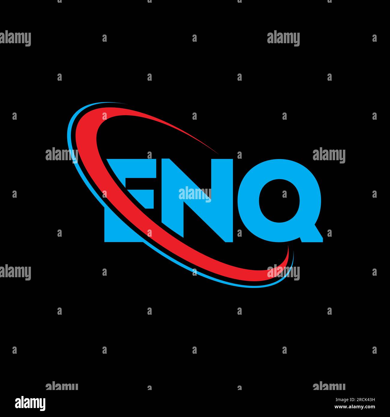 ENQ logo. ENQ letter. ENQ letter logo design. Initials ENQ logo linked ...