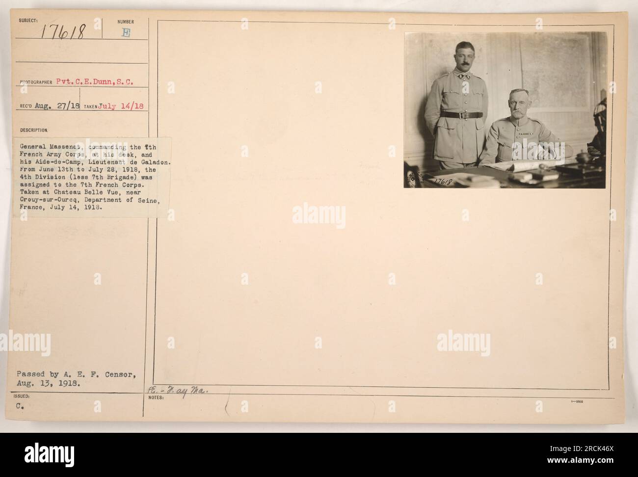 Commanding the 4th french army corps hi-res stock photography and ...