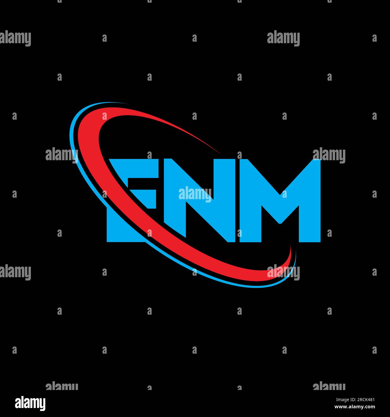 ENM logo. ENM letter. ENM letter logo design. Initials ENM logo linked ...