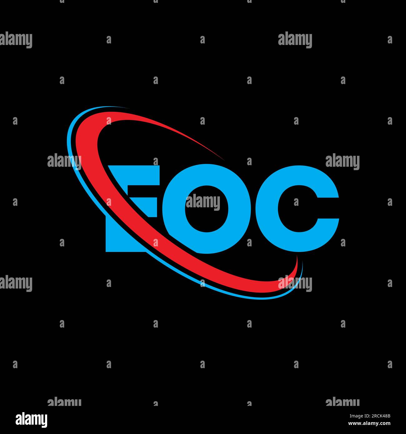 EOC logo. EOC letter. EOC letter logo design. Initials EOC logo linked with circle and uppercase ...