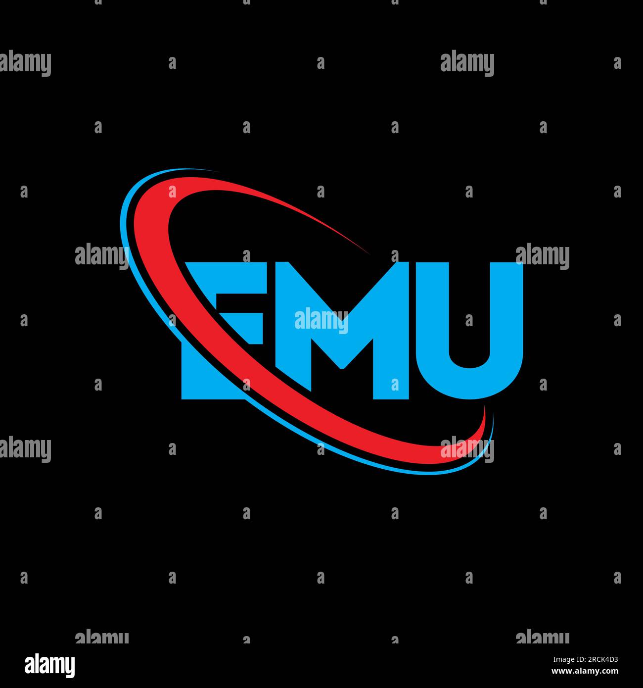 EMU logo. EMU letter. EMU letter logo design. Initials EMU logo linked ...