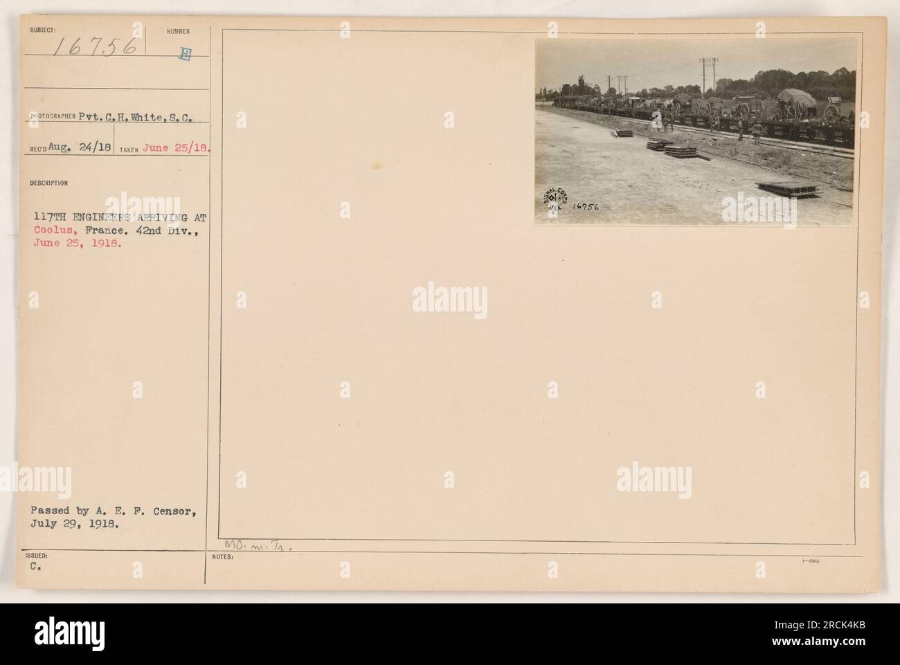 Caption: "Soldiers from the 117th Engineers of the 42nd Division arrive ...