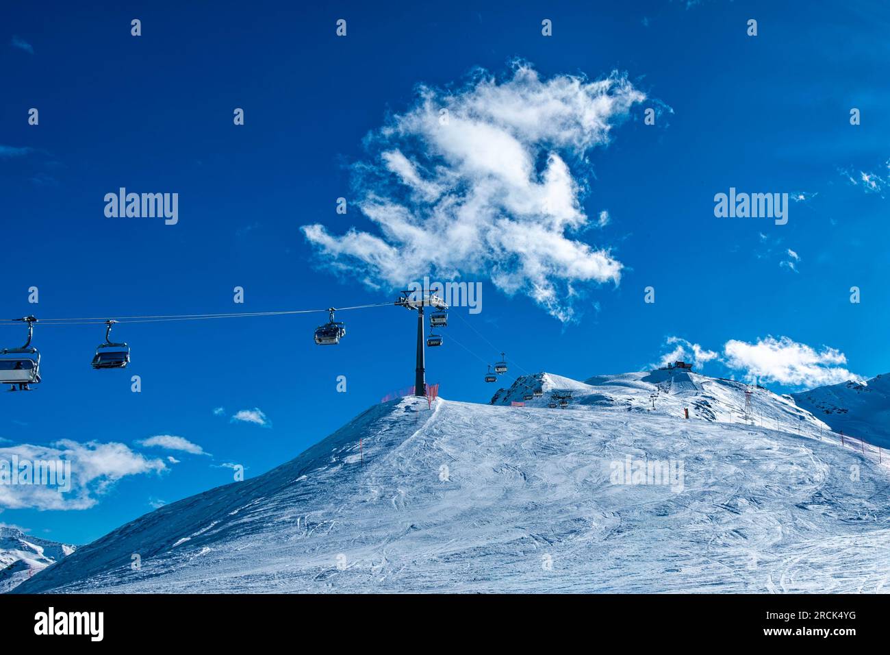 Ski slopes in Bormio Ski resort Stock Photo - Alamy
