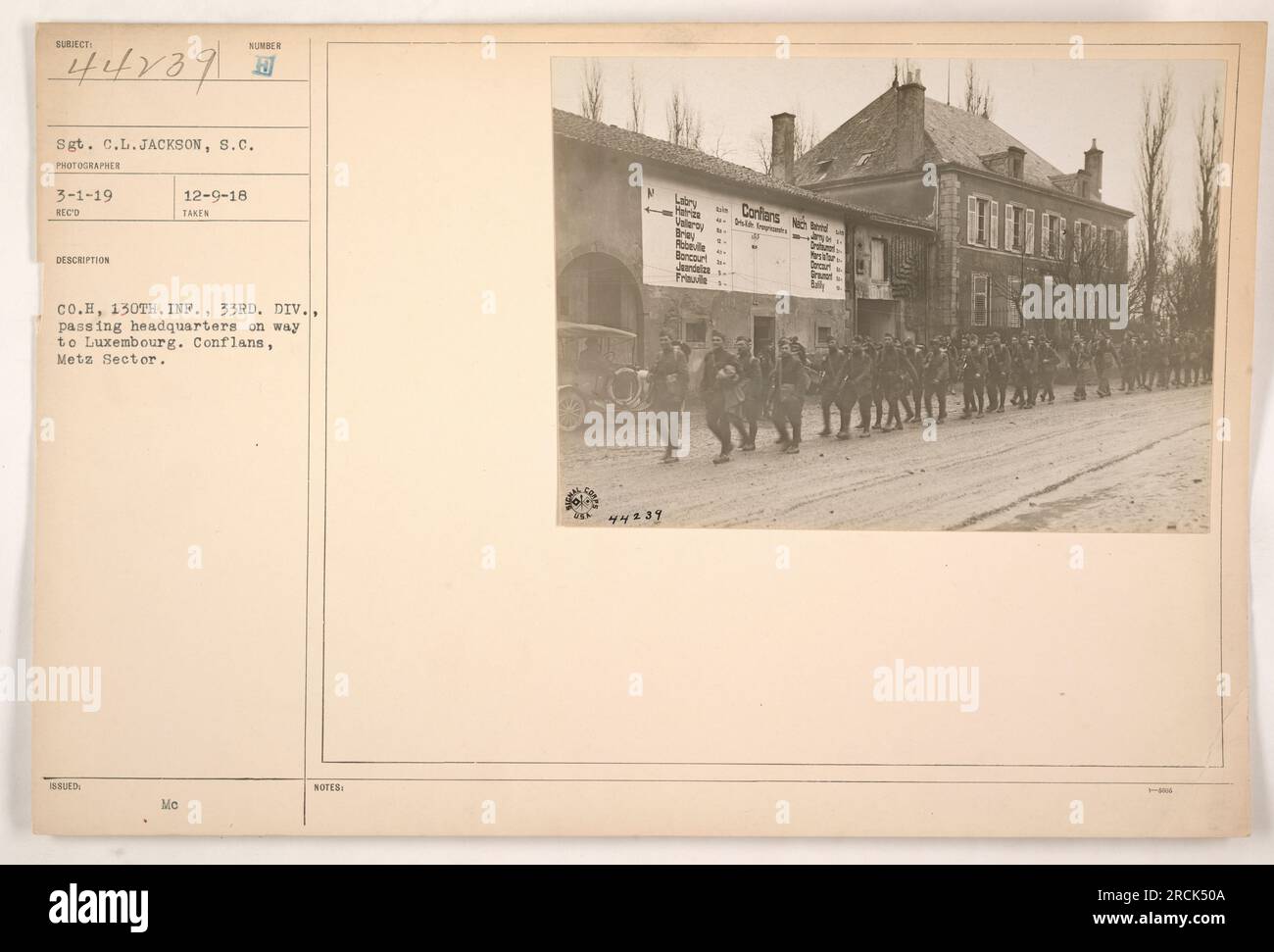 Co h 130th infantry hi-res stock photography and images - Alamy