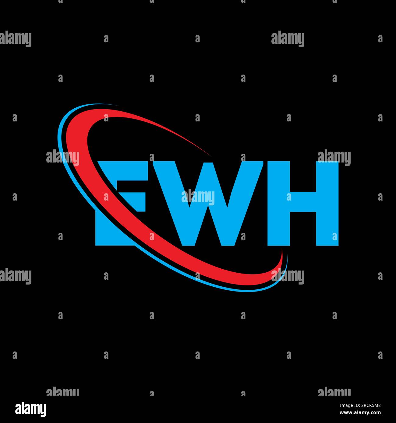 EWH logo. EWH letter. EWH letter logo design. Initials EWH logo linked ...