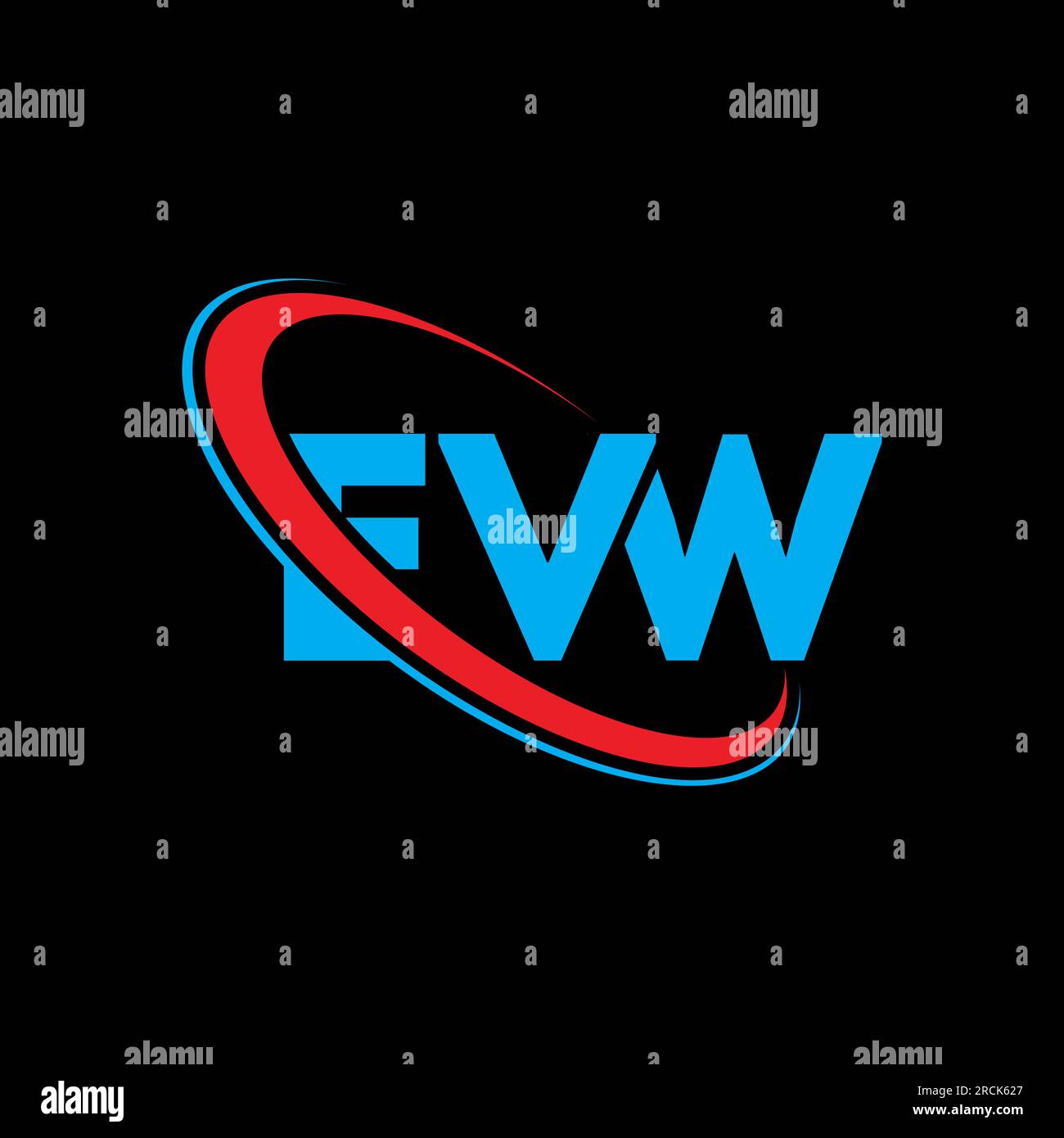 EVW logo. EVW letter. EVW letter logo design. Initials EVW logo linked ...