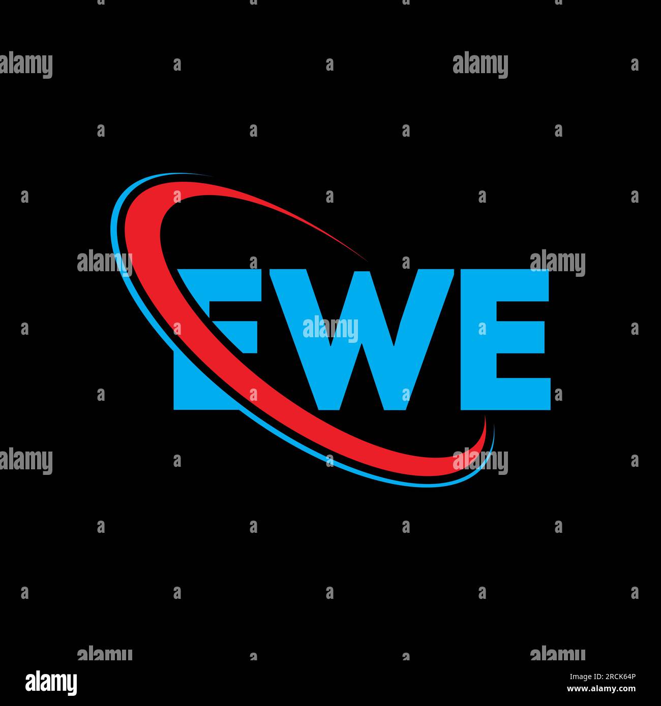 EWE logo. EWE letter. EWE letter logo design. Initials EWE logo linked ...