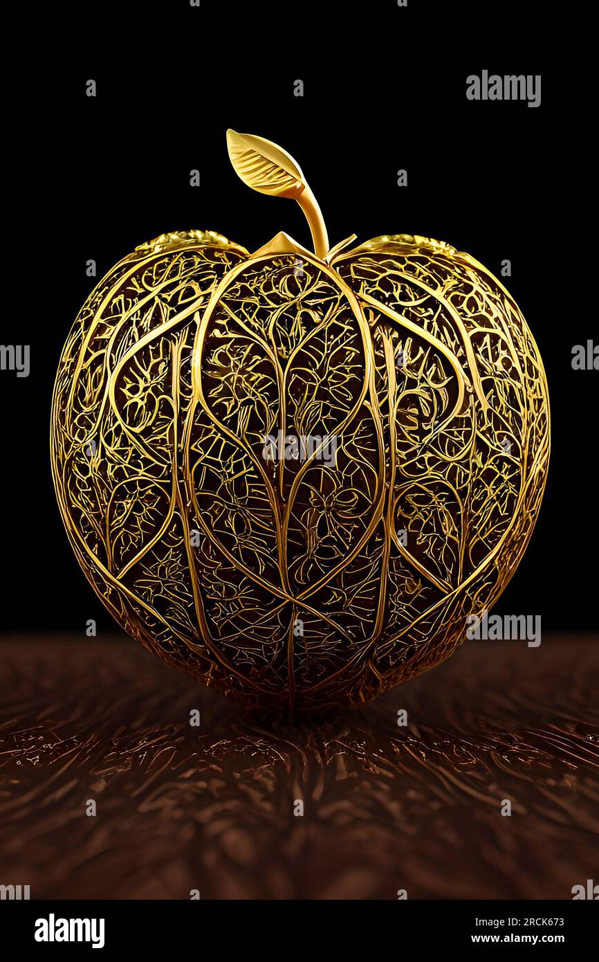 Golden apple picture hi-res stock photography and images - Alamy