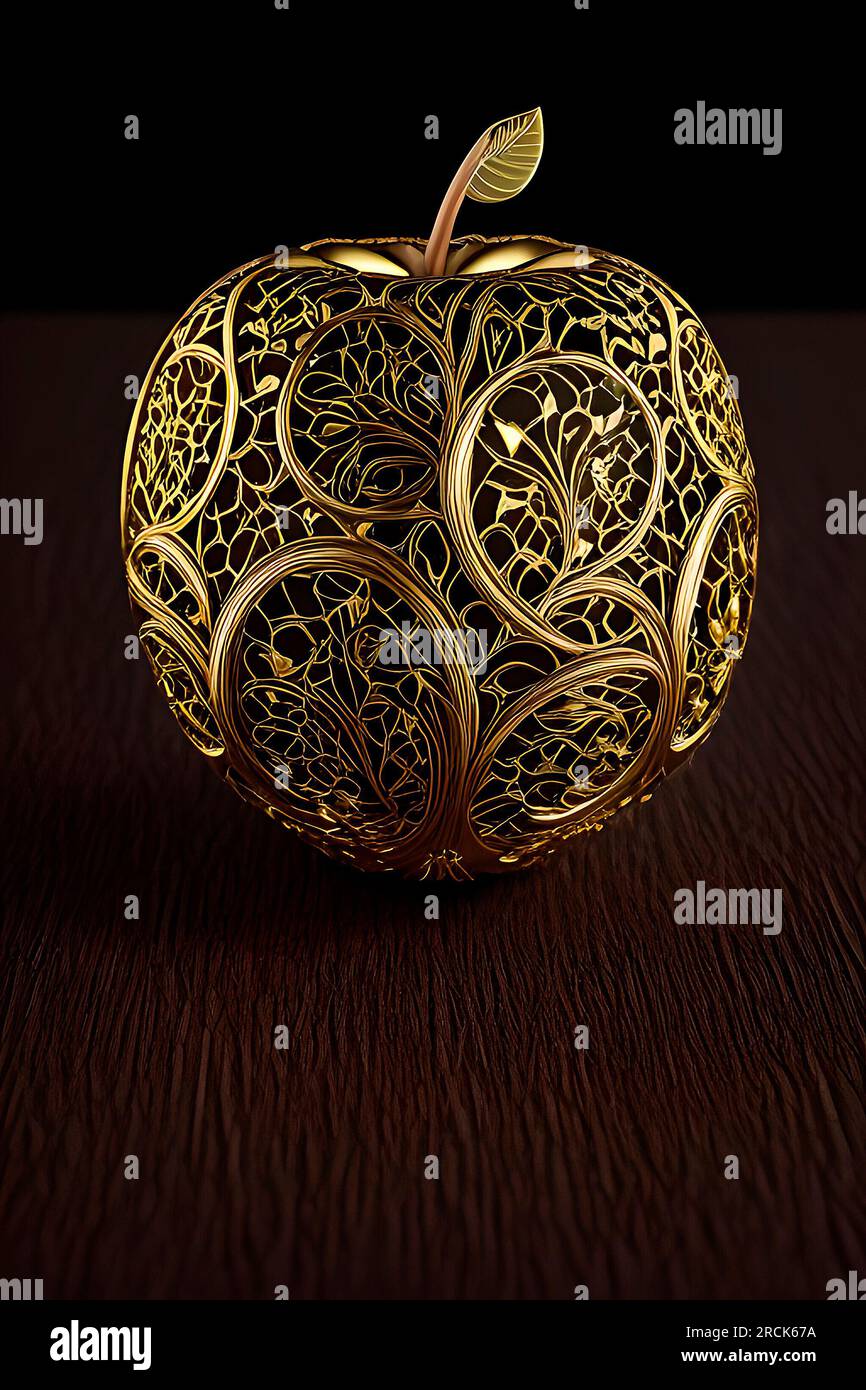 Golden apple images hi-res stock photography and images - Alamy