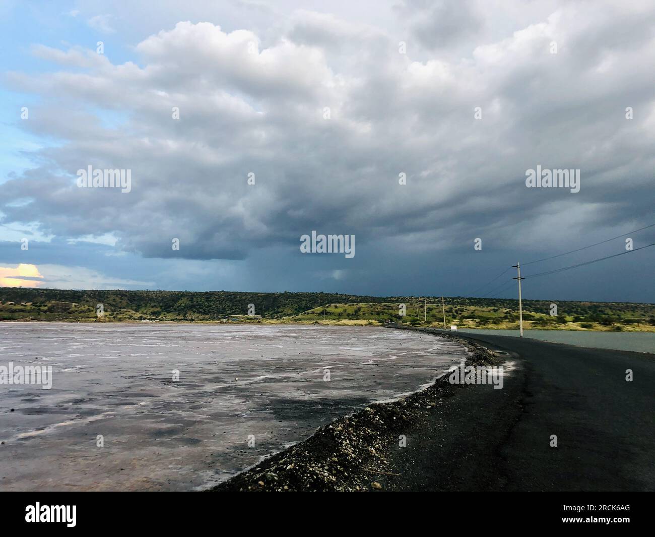 Lake Magadi is the southernmost lake in the Kenyan Rift Valley, lying ...