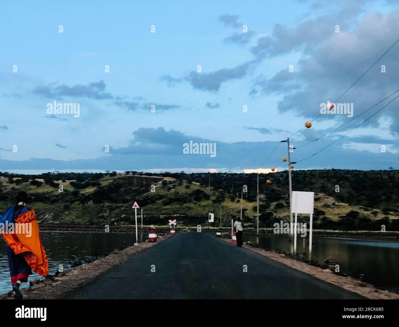 Lake Magadi is the southernmost lake in the Kenyan Rift Valley, lying ...