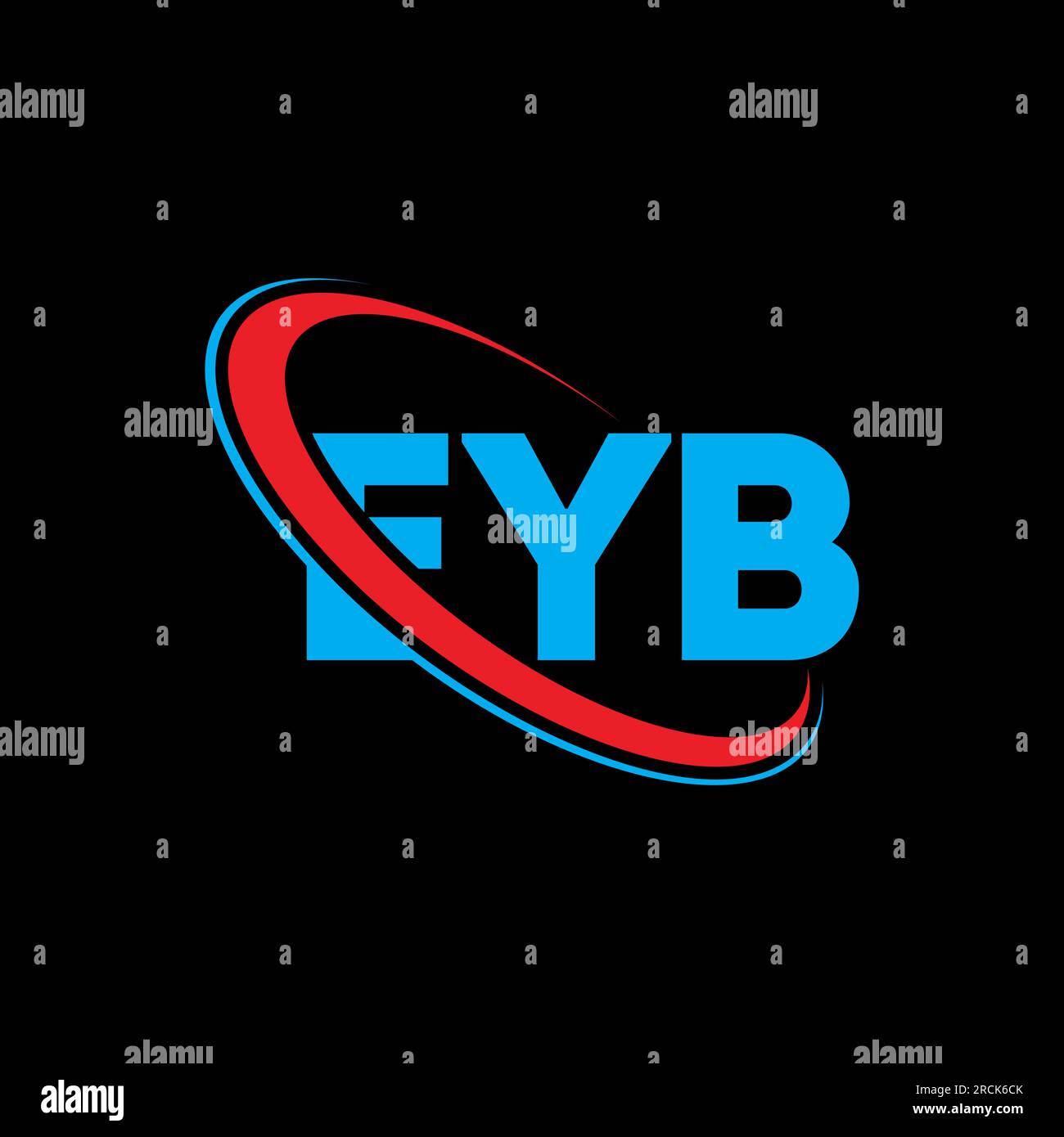 EYB logo. EYB letter. EYB letter logo design. Initials EYB logo linked ...