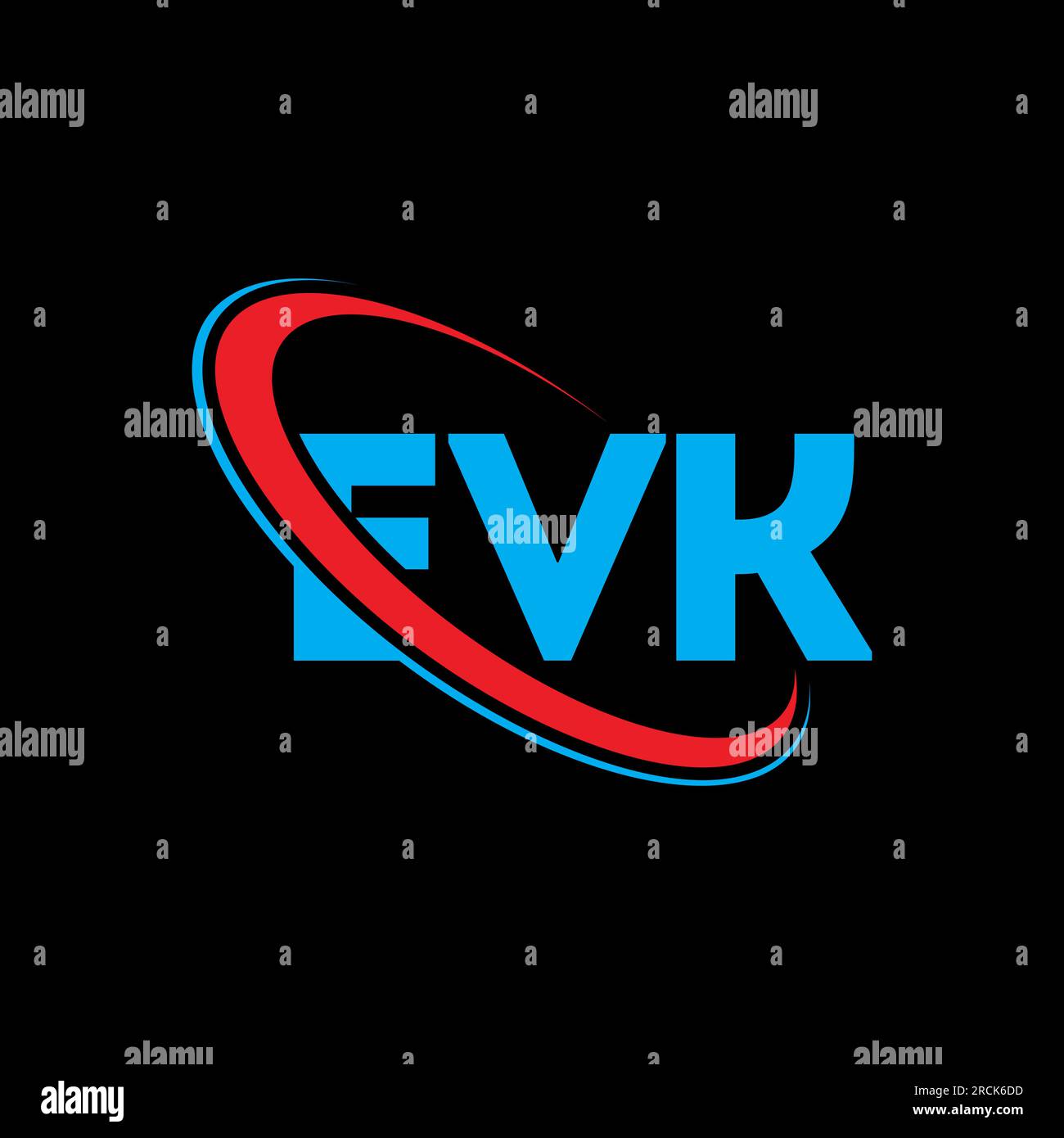 EVK logo. EVK letter. EVK letter logo design. Initials EVK logo linked ...