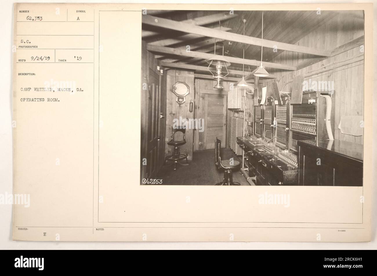 Image depicting an operating room in Camp Wheeler, Macon, Georgia ...