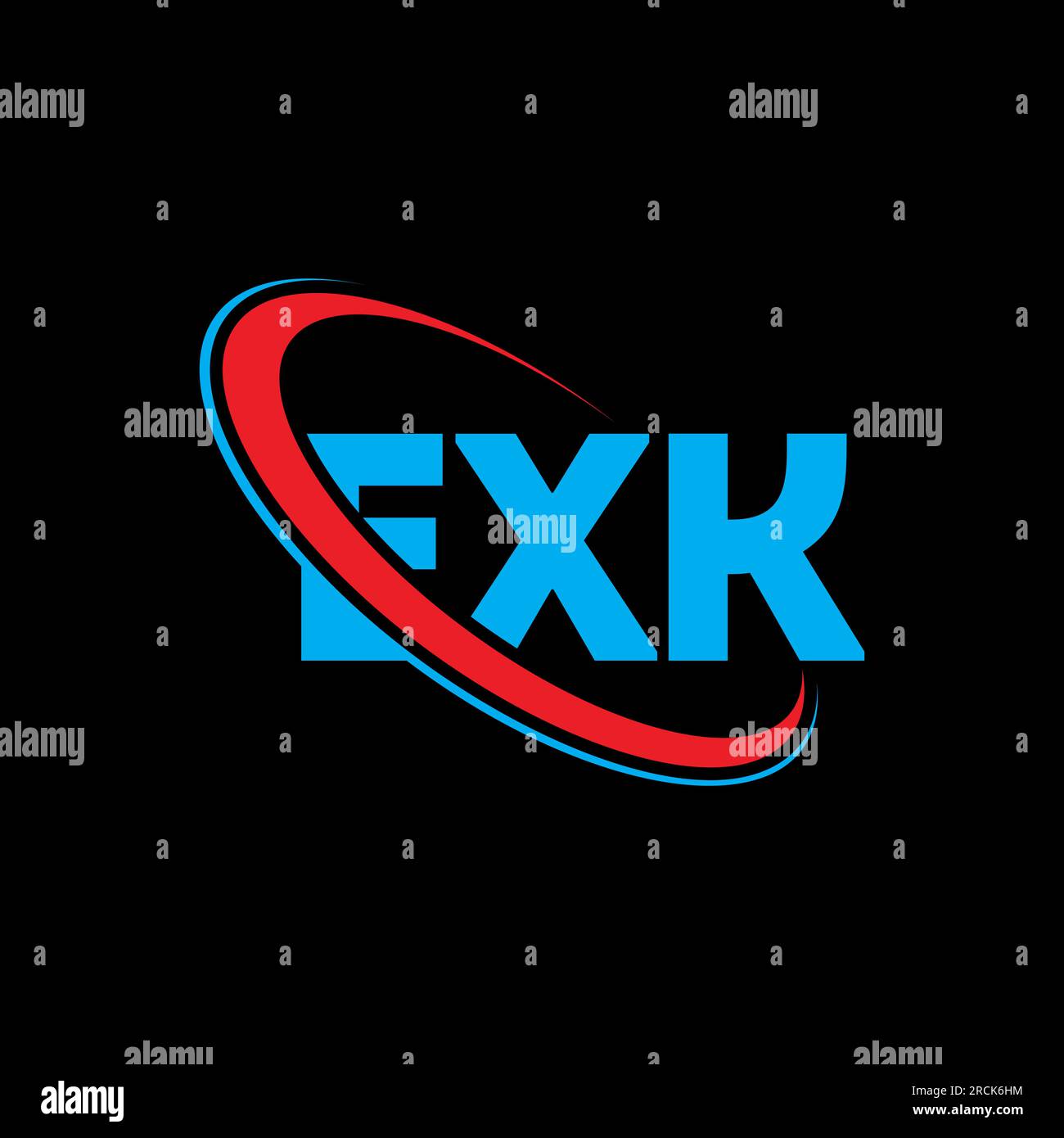 EXK logo. EXK letter. EXK letter logo design. Initials EXK logo linked ...