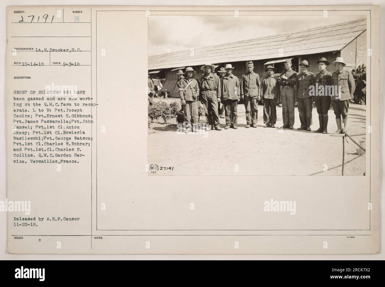 A group of soldiers who were gassed during World War One are seen ...