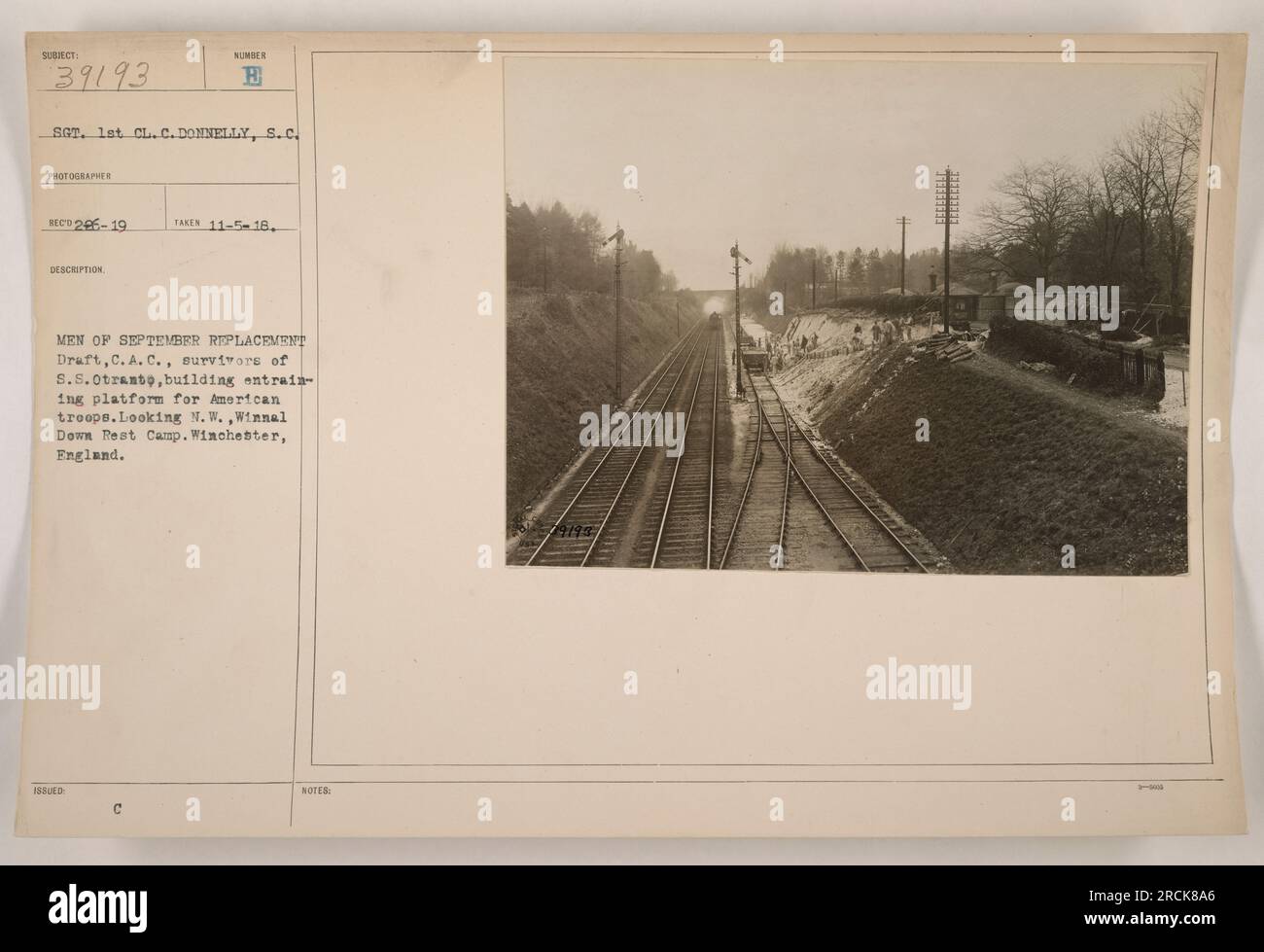 American soldiers who were survivors of the S.S. Otranto disaster, are ...