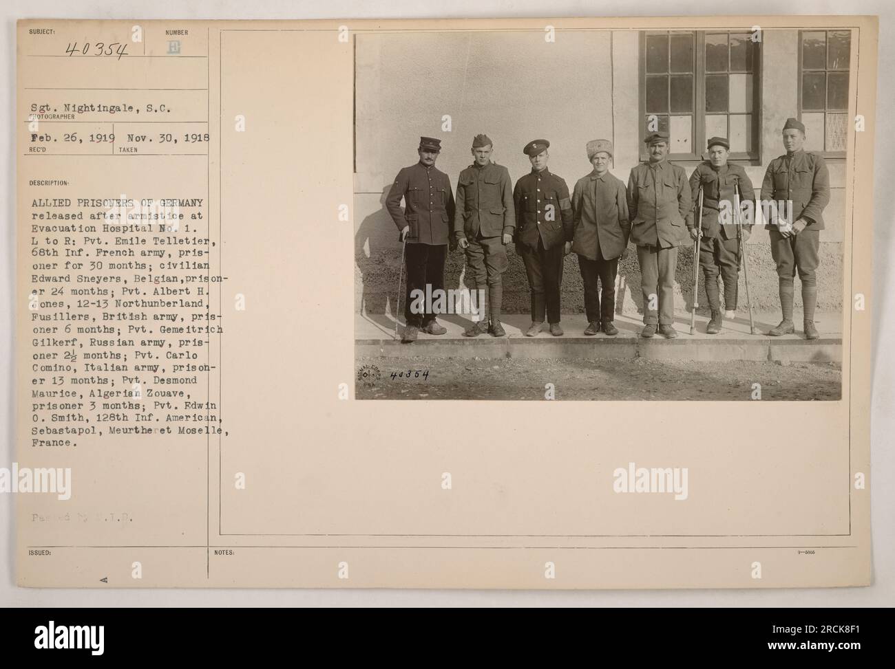 Pvt desmond maurice hi-res stock photography and images - Alamy