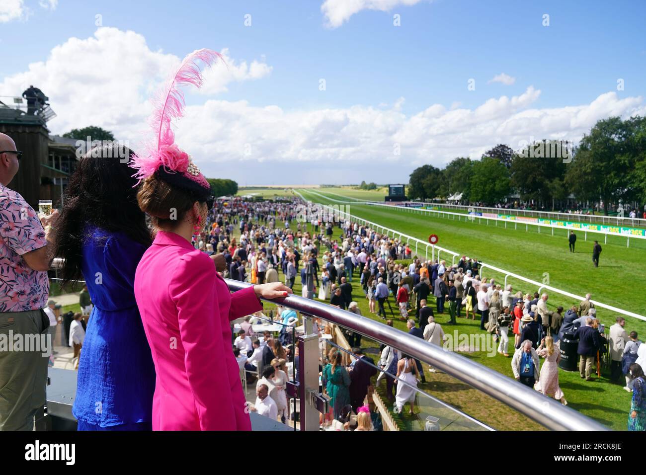 Racegoers on July Cup Day of The Boodles July Festival 2023 at ...