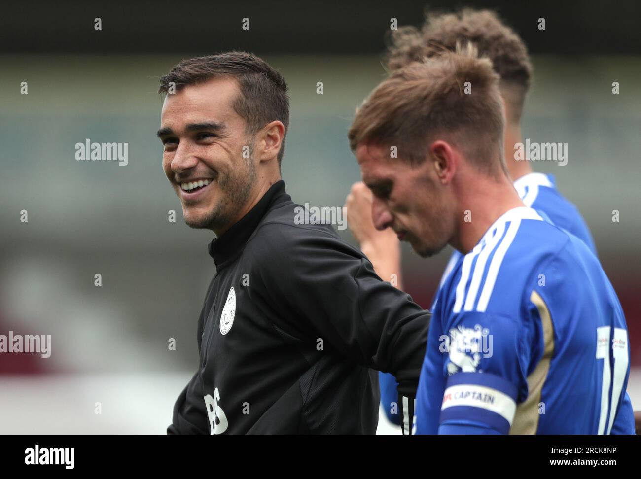 Leicester City's Harry Winks (left) and team-mates after the final ...