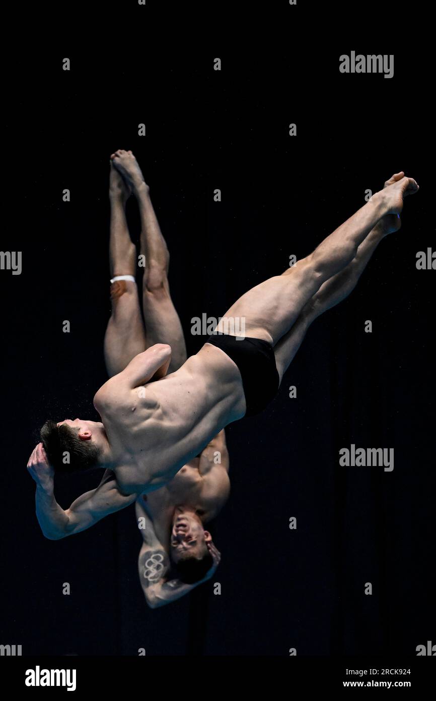 Fukuoka, Japan. 15th July, 2023. Timo Barthel and Lars Rudiger of ...