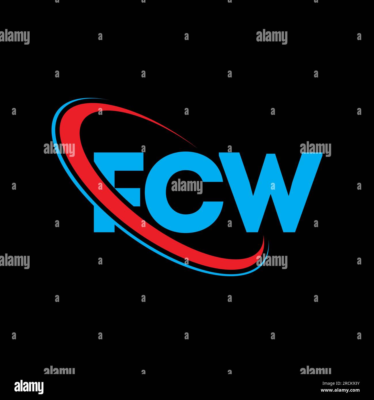 FCW logo. FCW letter. FCW letter logo design. Initials FCW logo linked ...