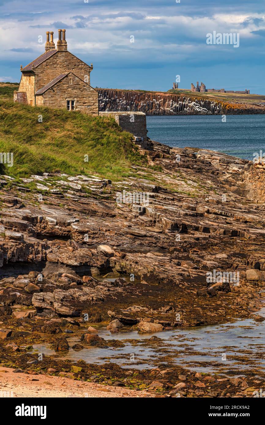 The Bathing House at Howick, near Craster on the Northumberland coast ...