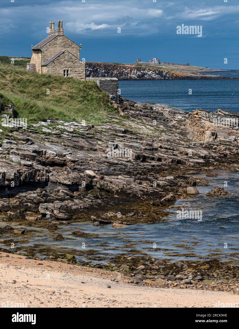 The Bathing House at Howick, near Craster on the Northumberland coast ...