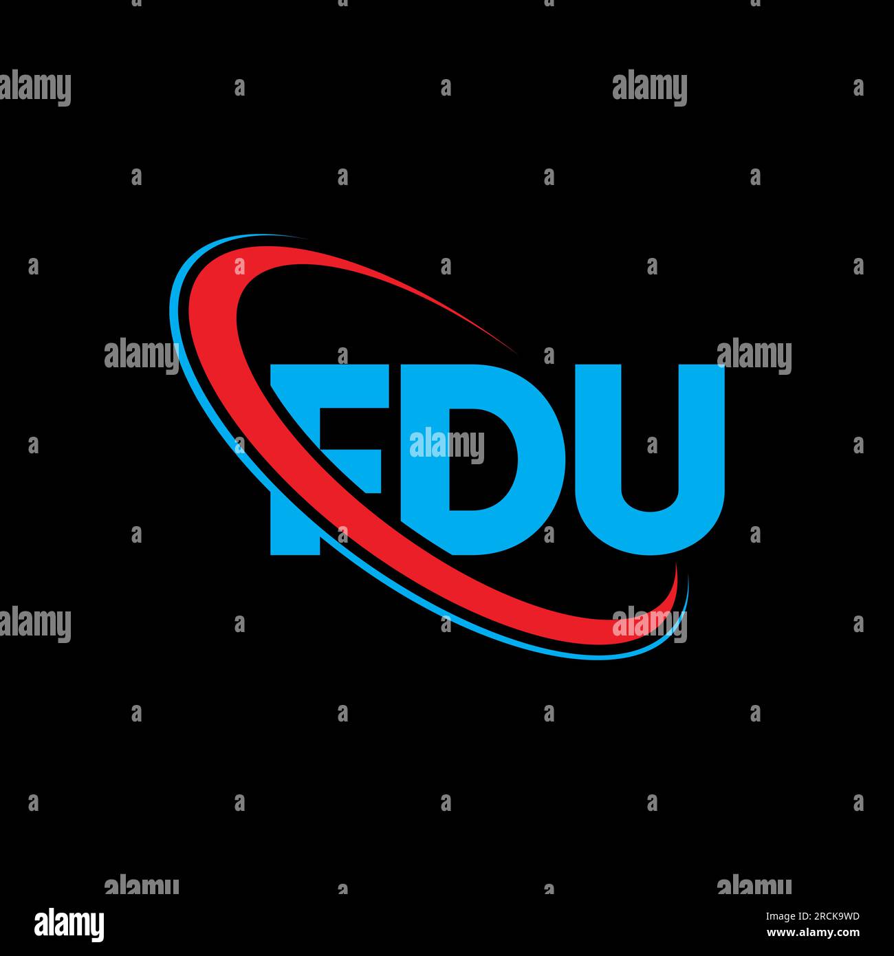 FDU logo. FDU letter. FDU letter logo design. Initials FDU logo linked ...