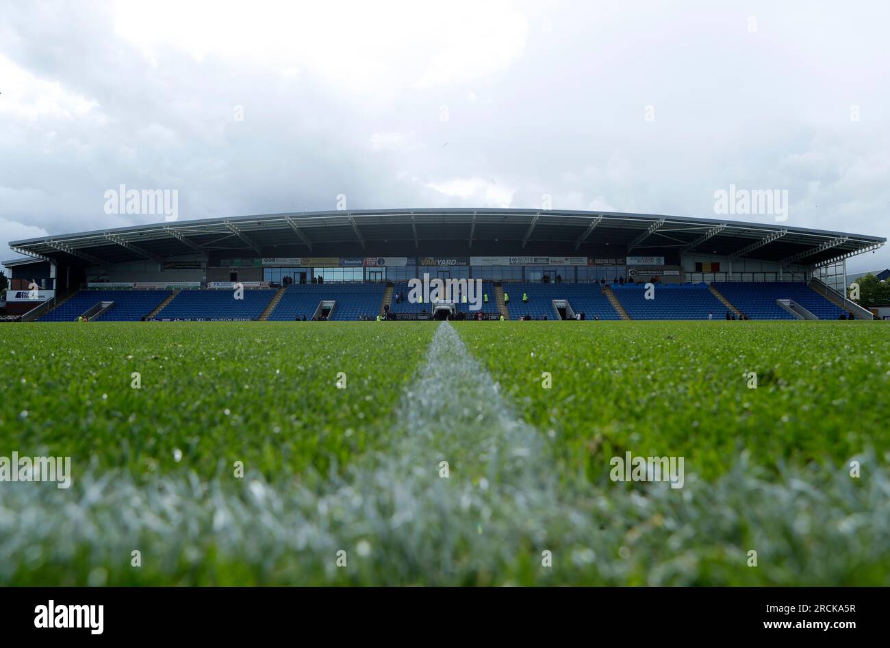 A general view of the ground during a pre-season friendly match at the ...