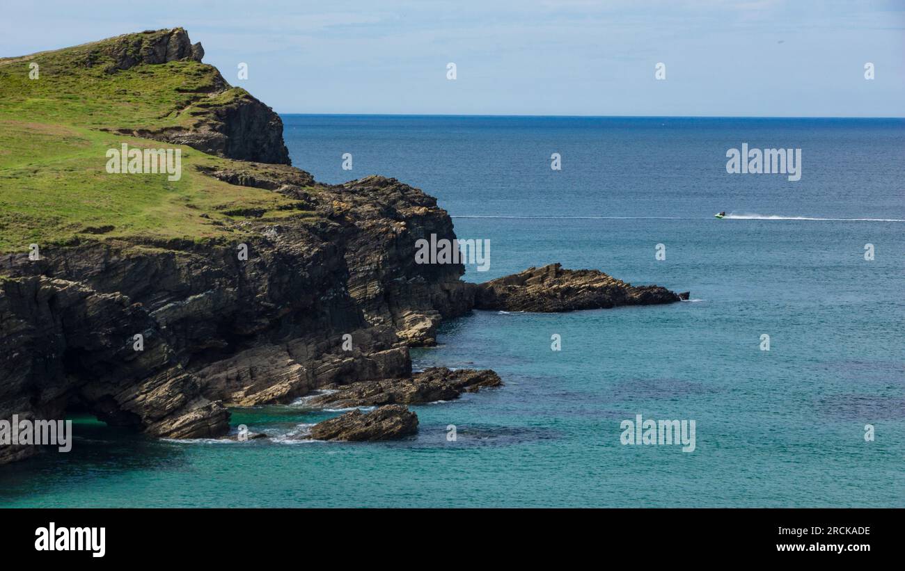 Cornwall jet ski hi-res stock photography and images - Alamy