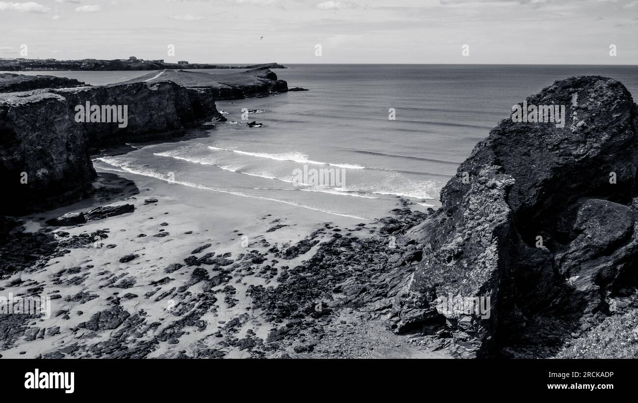 Landscape of Porth Island Stock Photo - Alamy
