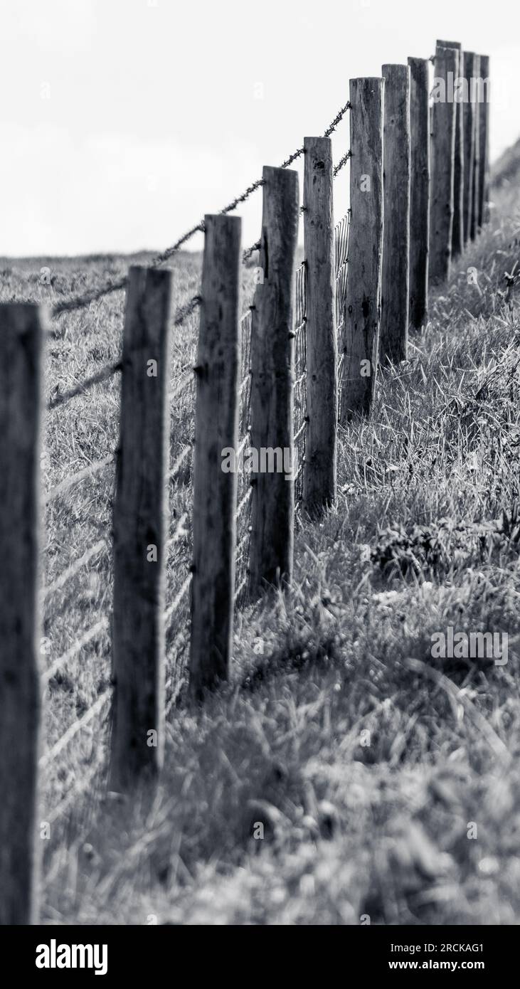 Wooden posts countryside hi-res stock photography and images - Alamy