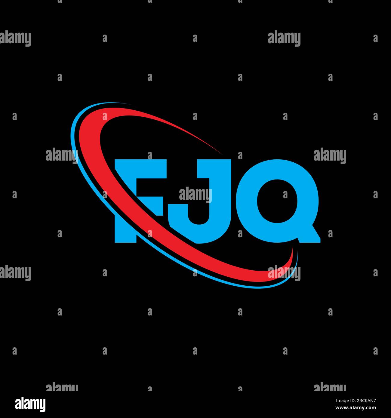 FJQ logo. FJQ letter. FJQ letter logo design. Initials FJQ logo linked with circle and uppercase ...